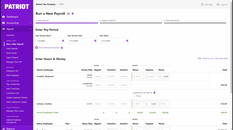 Simplify Payroll and Accounting with Patriot Software - Punsuniverse